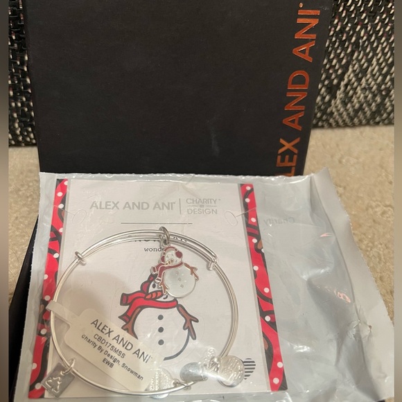 Alex and Ani | Jewelry | Alex And Ani Silver Colorful Snowman Bangle ...